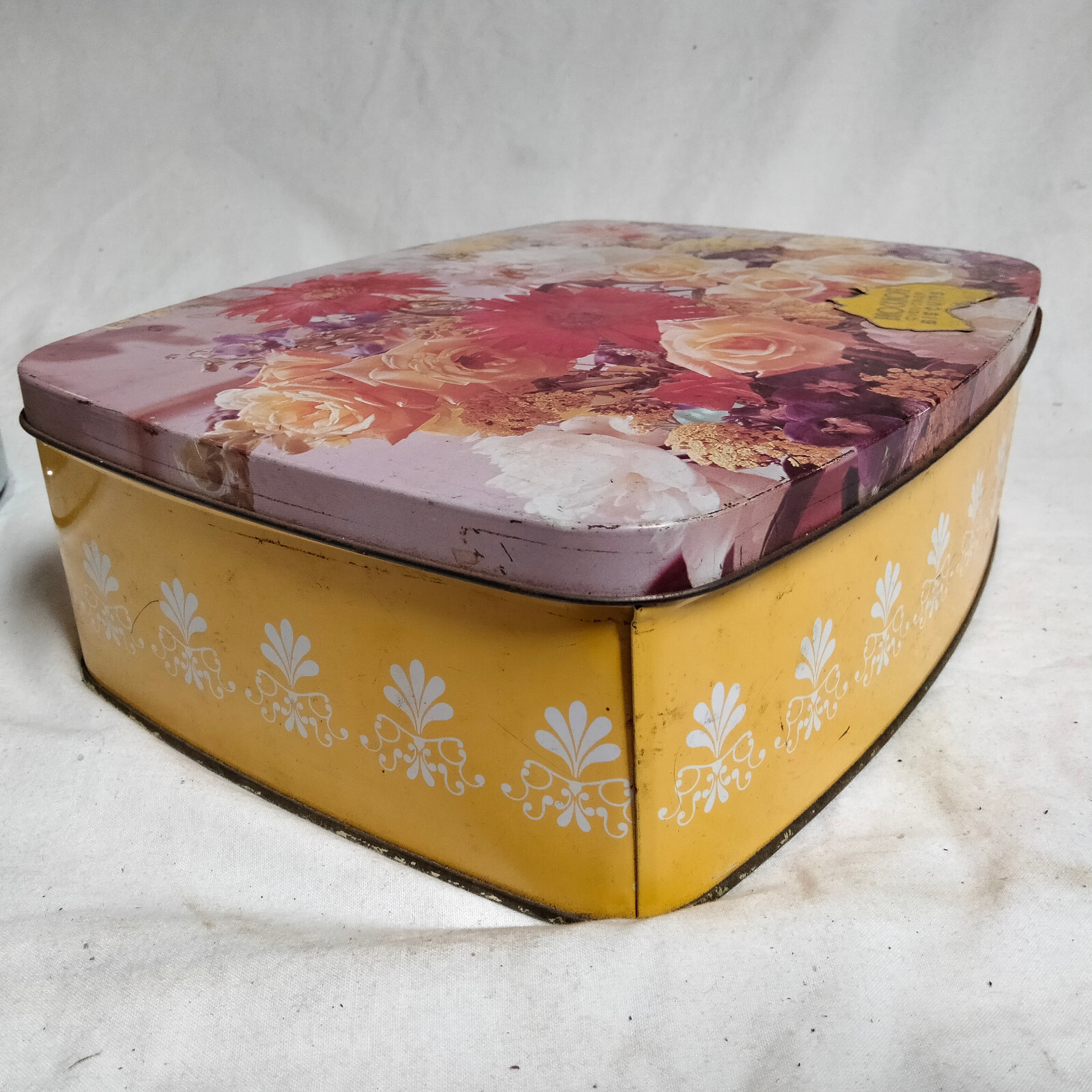 Vintage retro Brockhoff Biscuit Tin Australia 1960s mid-century FLORAL ...