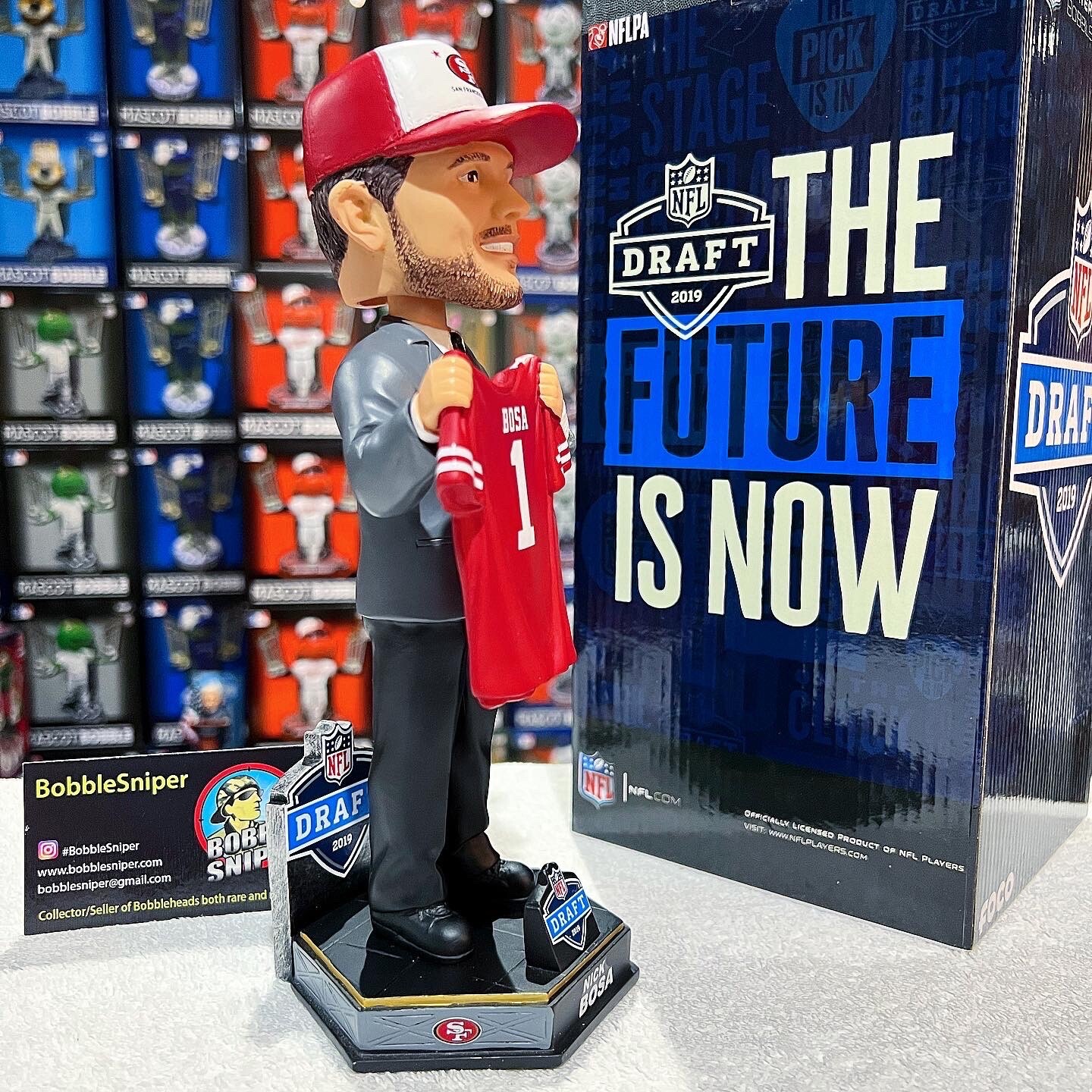 NICK BOSA San Francisco 49ers 2019 "Draft Day" Exclusive NFL Bobblehead ...