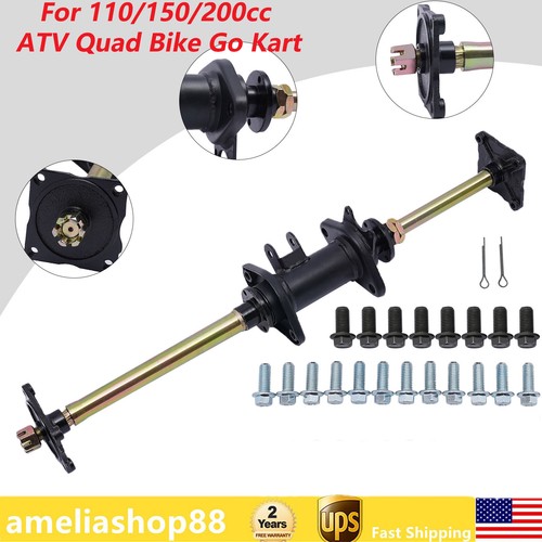 32" Rear Axle Complete Assembly Kit For 110/150/200cc ATV Go Kart Quad ...