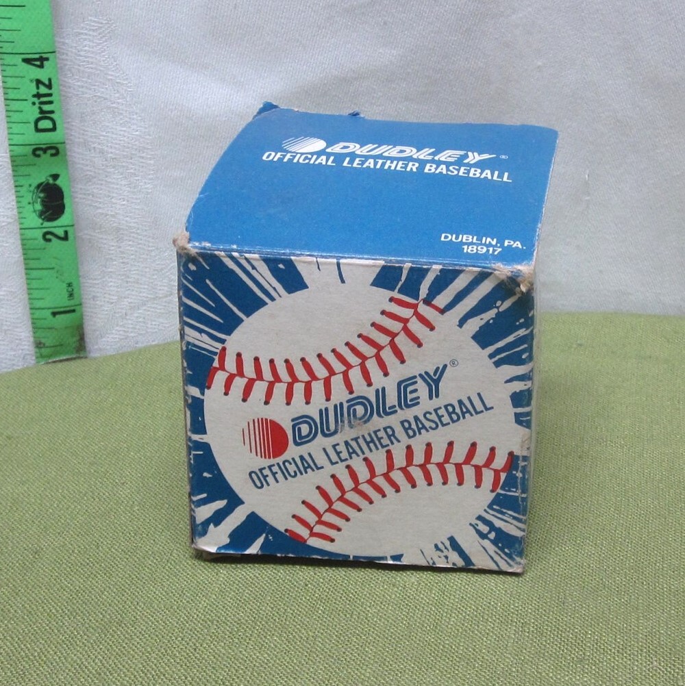 DUDLEY Official League Leather Baseball in original box Athlone sports ...
