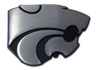 kansas state university wildcats powercat matte chrome logo auto car ...