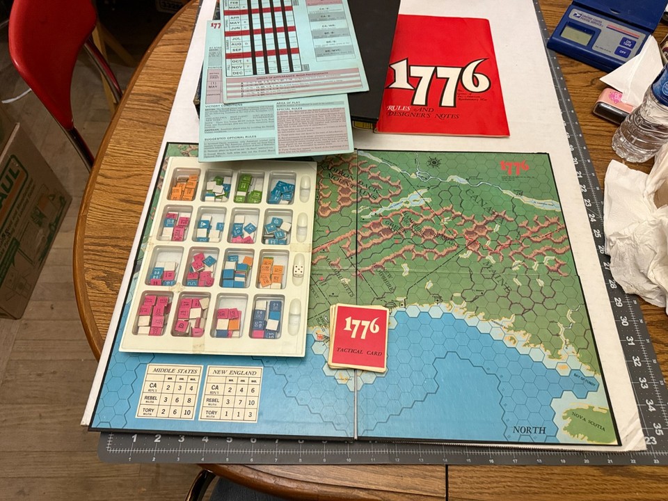 1974 1776 The American Revolutionary War Board Game Avalon Hill | eBay