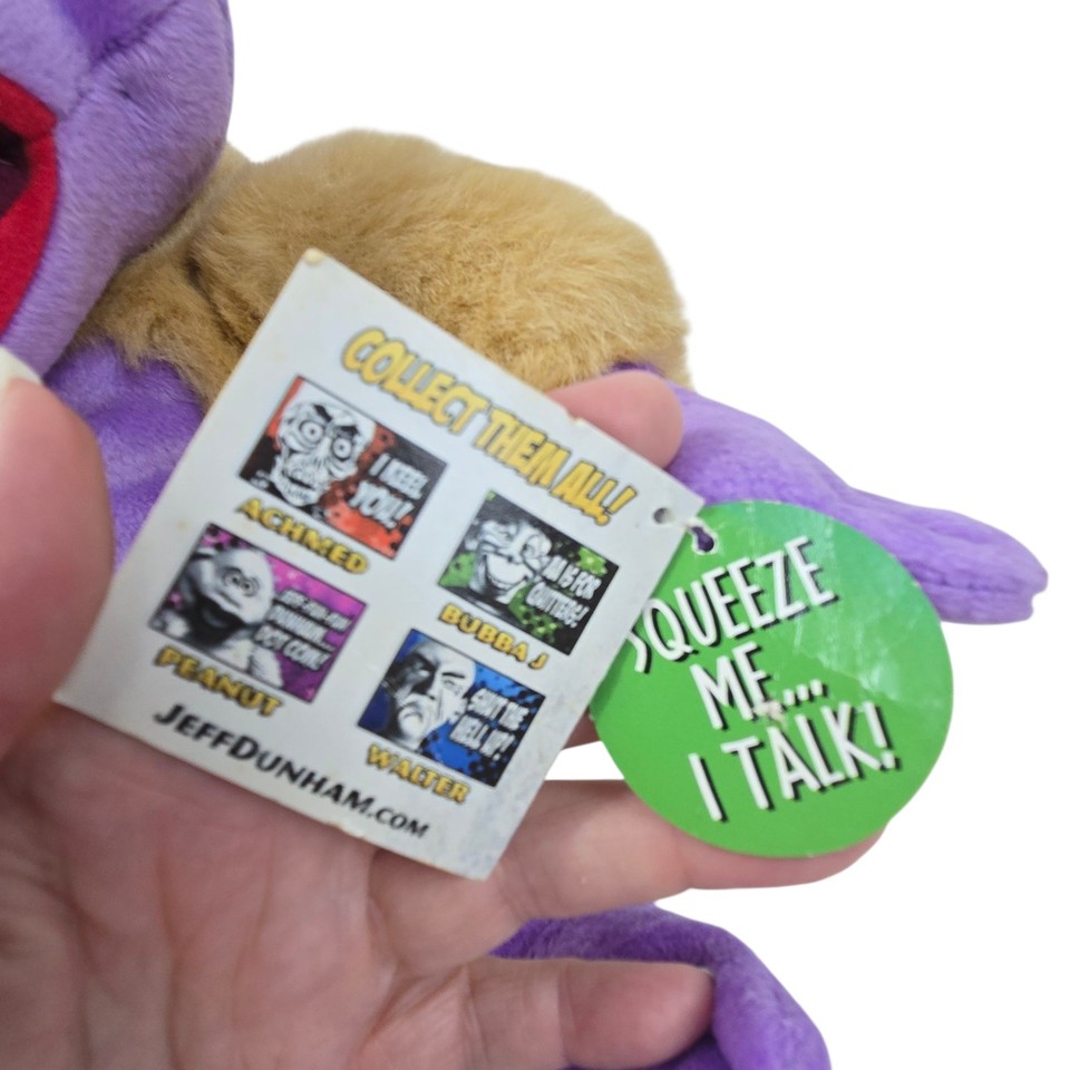 Jeff Dunham 18" Talking Peanut Plush Doll 2009 New With Tags WORKS SEE ...