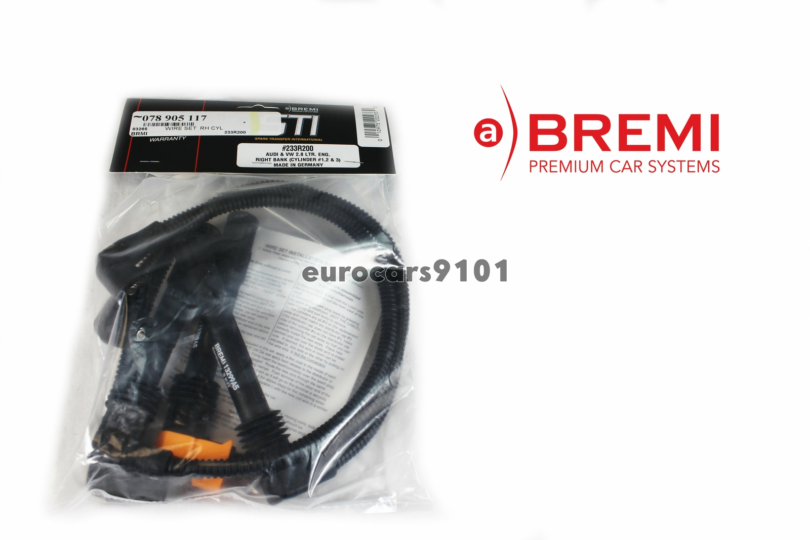 New! Volkswagen Passat BREMI Right Spark Plug Wire Set 233R200 ...