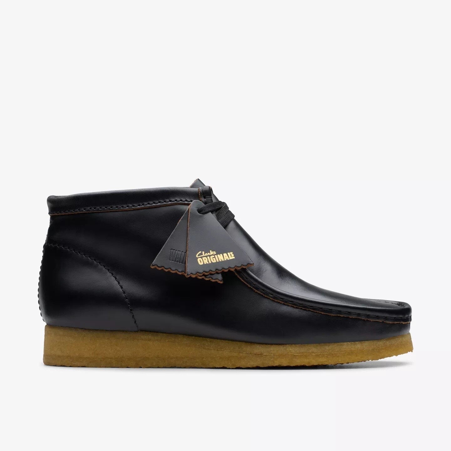 NEW Men Clarks Wallabee Original Black Smooth Leather Limited Edition ...