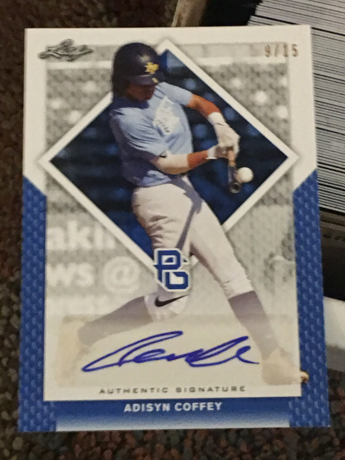 ADISYN COFFEY 2016 Leaf Perfect Game BLUE AUTOGRAPH #9/15 WHITE SOX | eBay