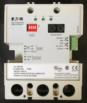 EATON CUTLER HAMMER PM3FI480 INCOM Power Monitoring Metering Module ...