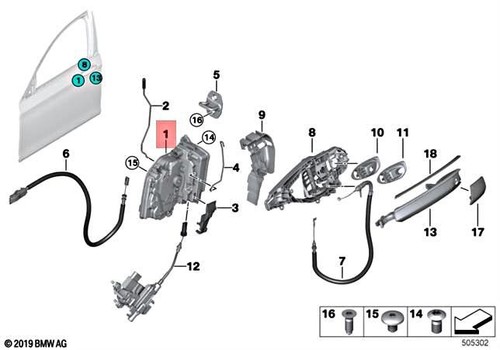 Genuine OEM Door Lock Actuator Motor for BMW 51217477702 for sale ...