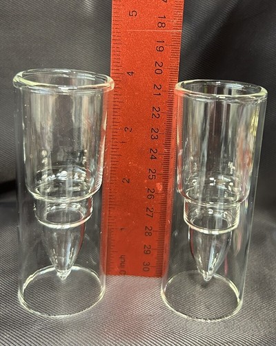 Set of 2 Bullet Shaped Clear Shot Glass - 2oz | eBay