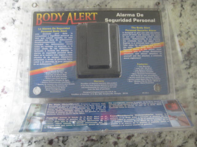 Body Alert Personal Security Alarm by Excalibur w/120-Decibel Multi ...
