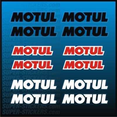 4pcs MOTUL Logo Decal Sticker 80mm (Pick color) Aufkleber Pegatina ...