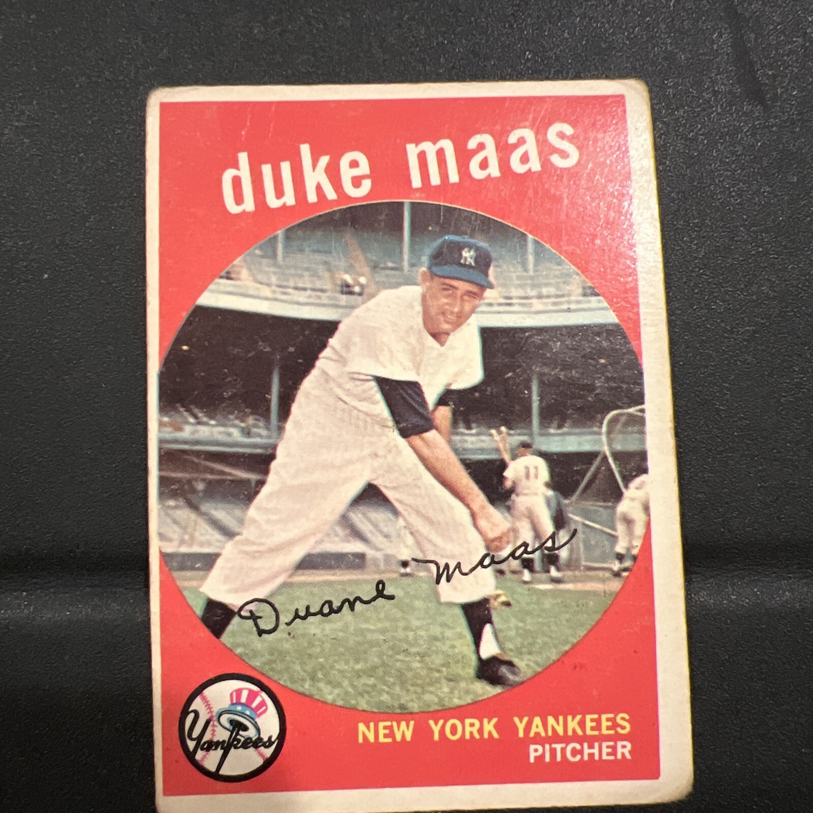 1959 Topps Baseball Card #167 Duke Maas - Low To Mid Grade - G/VG! | eBay