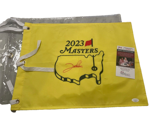 Jon Rahm (Winner) Signed Autograph 2023 Masters Golf Flag JSA COA | eBay