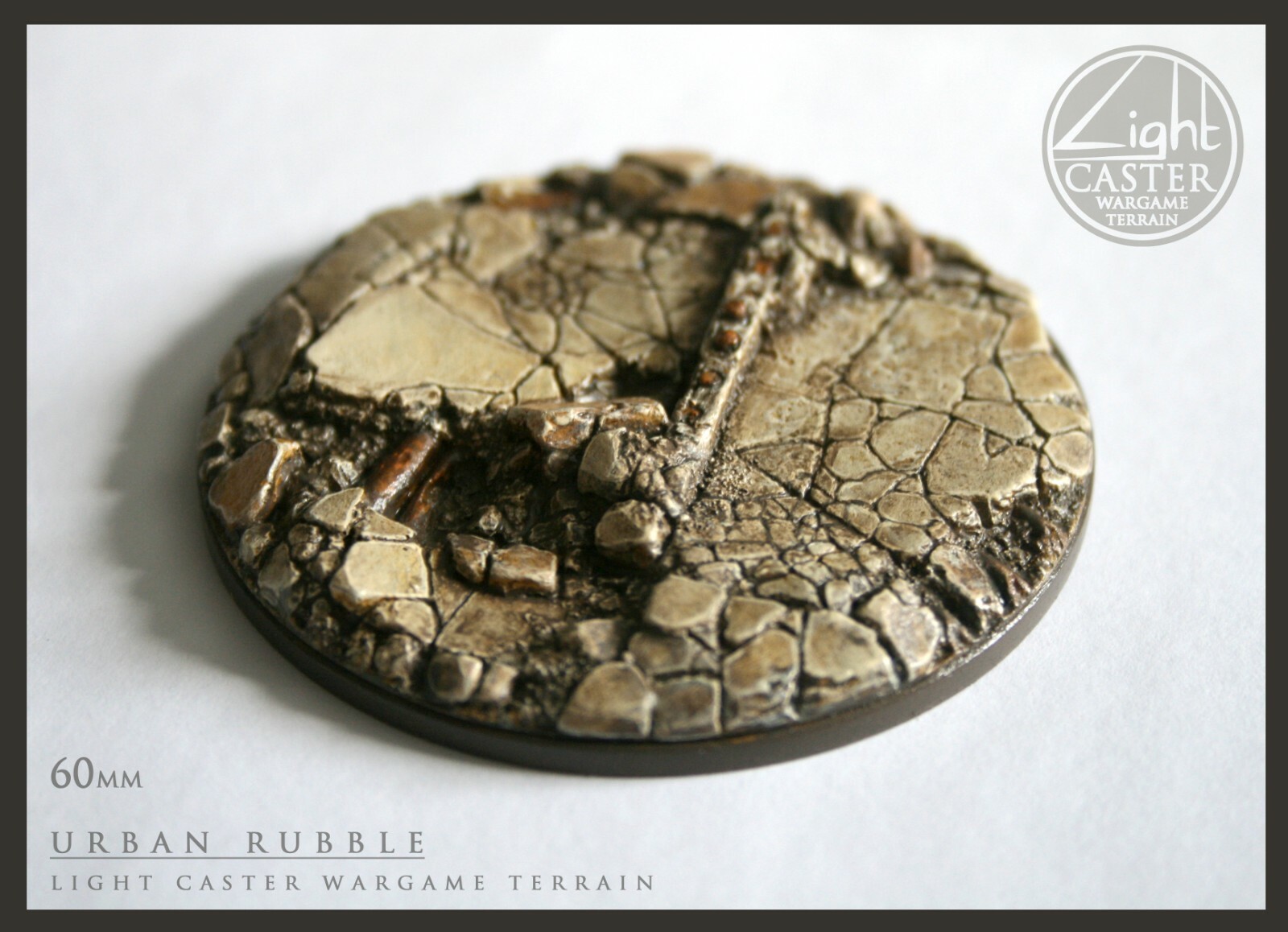 32, 40, 60, 80, 100mm Urban Rubble bases, by Light Caster Wargame ...
