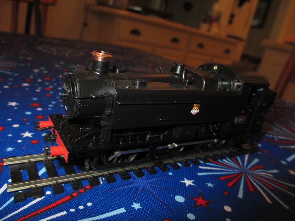 35-026 Bachmann OO GWR 94XX Pannier BR 1st logo 9487 Custom renum to ...