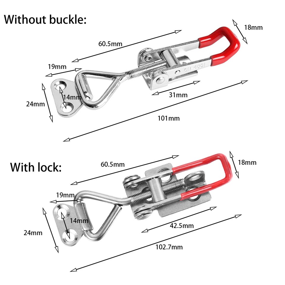Heavy Duty Toggle Latch Catch Adjustable Toggle Clamp Quick Release ...