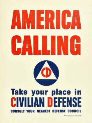 AMERICA CALLING Take YOUR Place in Civil Defense Metal Sign: 12x16 ...