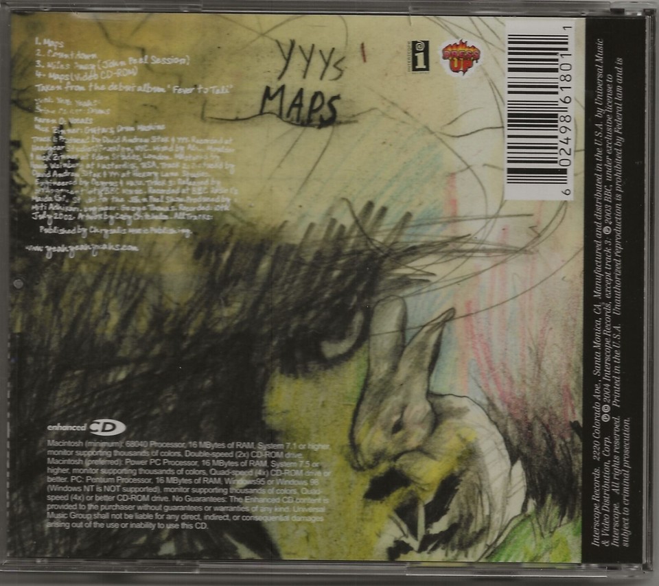 YEAH YEAH YEAHS ~ 2004 INTERSCOPE RECS (B0002073-22)) CD SINGLE (4 TRACKS) 602498618011 | eBay