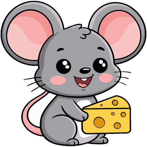 30 Custom Cute Mouse With Cheese Personalized Address Labels | eBay