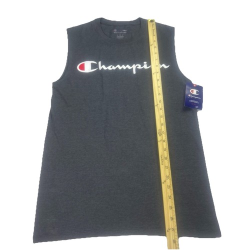 Champion Classic Graphic Muscle Tank Gray Shirt Mens Size S New Logo ...