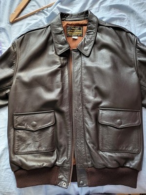 Aviation Leathercraft USAAF A2 Leather Flying Jacket Brown 44 Long ...
