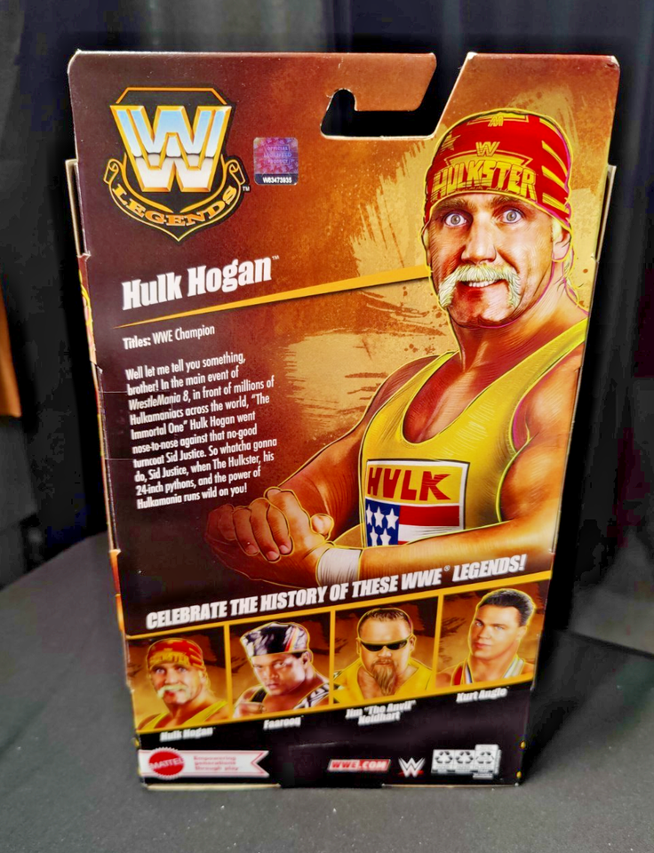Hulk Hogan Action Figure WWE Wrestling Elite Collection Legends Series ...