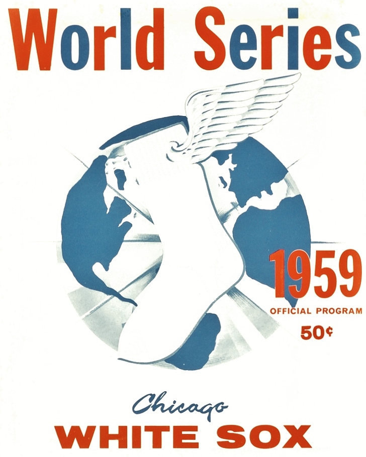 1959 WORLD SERIES WHITE SOX PROGRAM COVER. PHOTO OF THE ACTUAL COVER ...