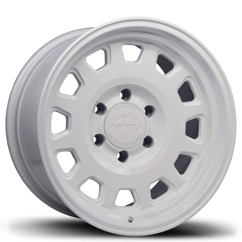 17x9 -12 Avid 1 AT-03 6x139.7 Gloss White Wheels (Set of 4) | eBay