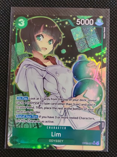 Lim - OP09-037 - Super Rare - Parallel - One Piece - Emperors of the New World | eBay
