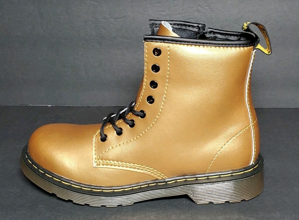 * DR MARTIN DELANEY YOUTH SIZE 4 (WOMEN SIZE 6 ) GOLD NEW / BOX ...