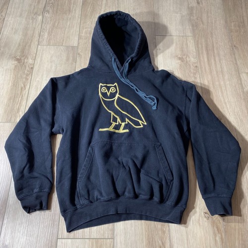 Size L - OVO Drake OG Owl Hoodie Mens Black Kangaroo Pocket Ships Fast ...
