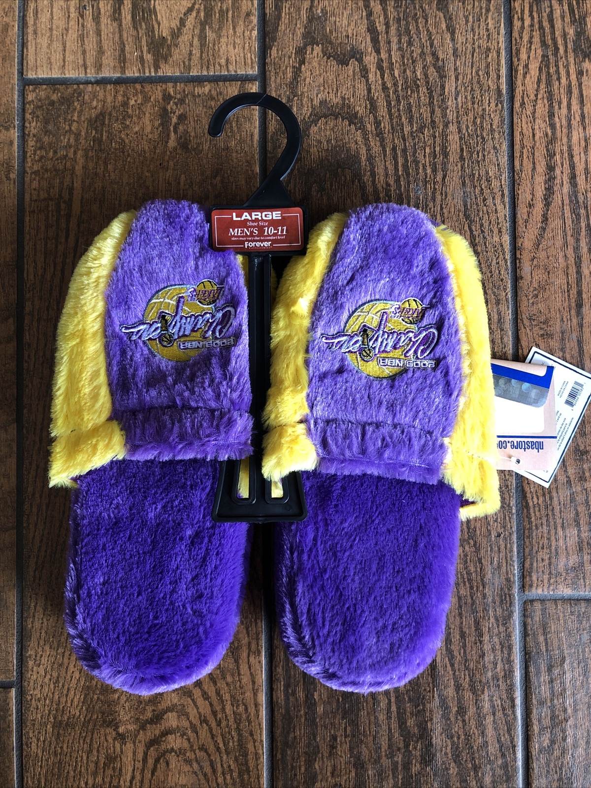 Los Angeles Lakers Plush slippers mens size Large (10-11) foco NBA ...