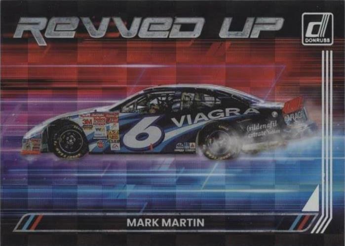 2023 Panini Donruss NASCAR - Revved Up Mark Martin #RU9 Checkers for ...