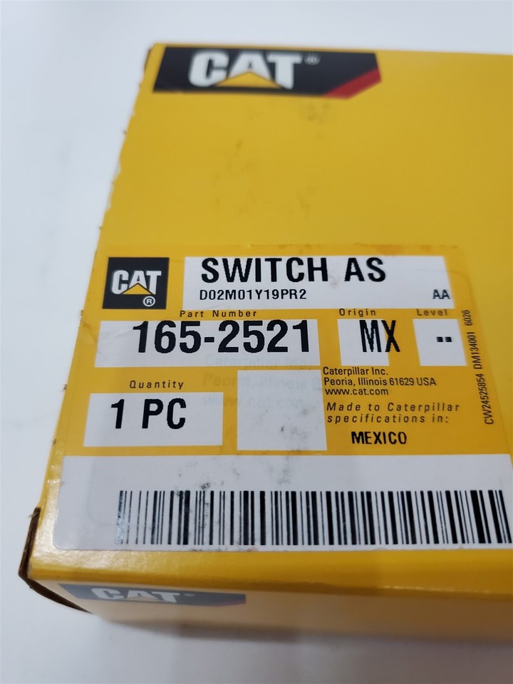 CAT Caterpillar OEM Genuine 165-2521 Pressure Switch Assembly | eBay