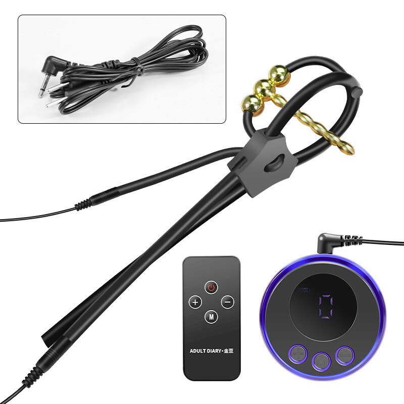 Electric Electro Male E-stim Dick Expander Urethral Penis Plug Bead ...