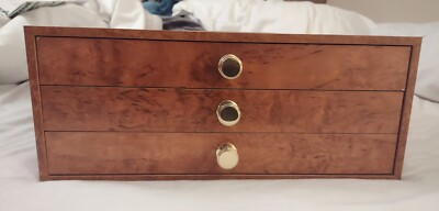 Madeira Thread Wood Organizer 3 Drawer Chest 194 Spool Embroidery ...