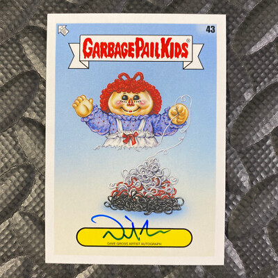 GARBAGE PAIL KIDS 2022 BOOK WORMS DAVID GROSS AUTOGRAPH AUTO CARD 43 ...