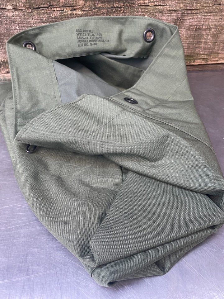 -NEW- US Military Army Duffle Duffel Bag, OD Green, HD Nylon, Top Load ...
