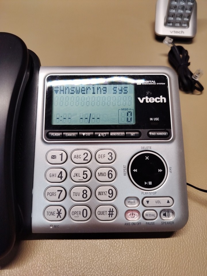 Vtech CS6649 Cordless/Corded Digital Answering System Caller ID/Call ...