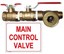 MAIN CONTROL VALVE SIGN (ALUMINUM 10X12) | eBay