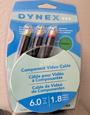 DYNEX 6' Component RGB HDTV Video Cable DX-AV021 New | eBay