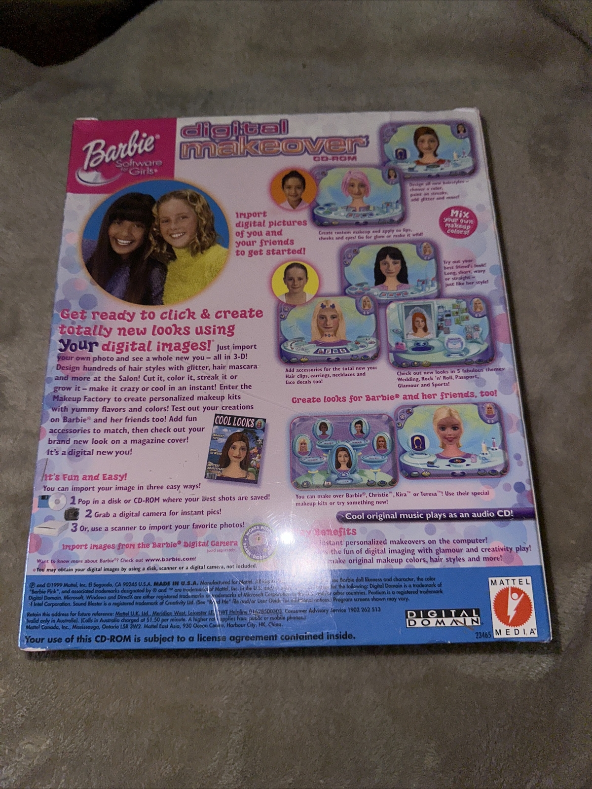 BARBIE DIGITAL MAKEOVER CD-ROM - Brand NEW Sealed IN SHRINKWRAP (1999 ...