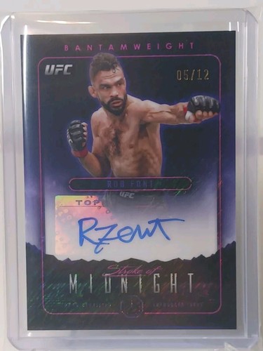 2024 Topps Midnight UFC Rob Font Stroke of Midnight Auto PURPLE #d /12 ...