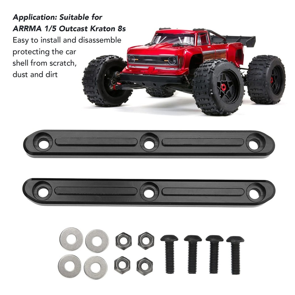 Roof Rails, 2PCS RC Roof Rails Aluminium Alloy RC Body Roof Rails ...