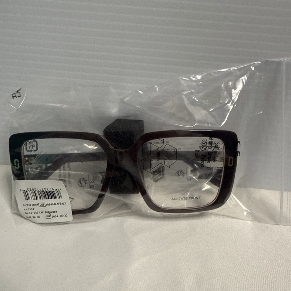 Marc Jacobs MJ 1124 LHF BURGUNDY Eyeglasses Frames 54-16-140 ...
