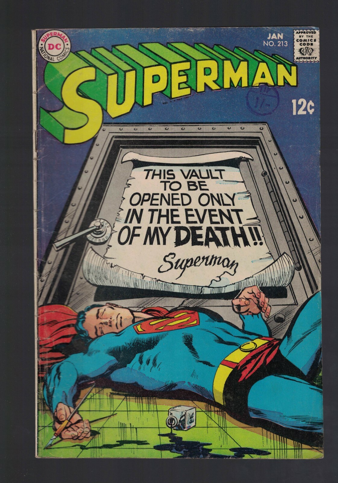 DC Comics Superman no 213 January 1969 12c USA | eBay
