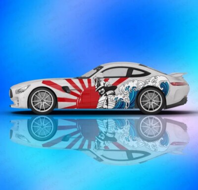 Custom Samurai Livery Racing Side Wrap; JDM Inspired Samurai Custom ...