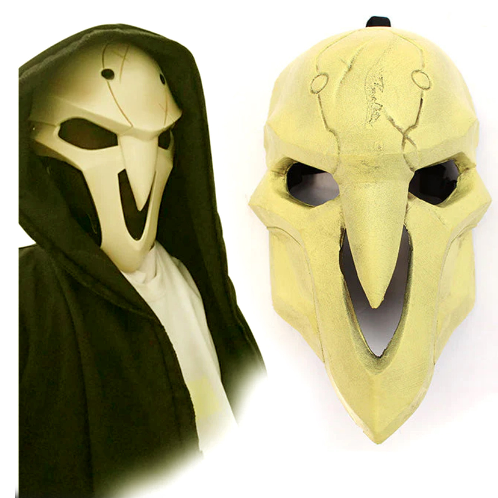 Overwatch Reaper mask replica skull bone highdensity larp quality foam ...