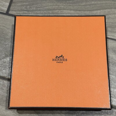 Hermes Empty Box Gift Present Box Orange Used Display Jewlery Paris 8x7 ...
