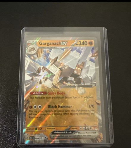 Garganacl ex - 089/142 Stellar Crown Double Rare Pokemon - NM/MINT | eBay